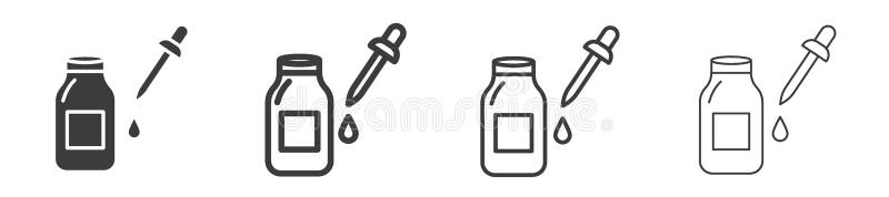 Serum Icon Vector Set on White Background Stock Vector - Illustration ...