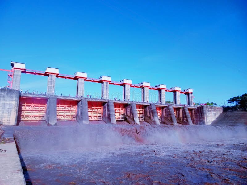 Serut Dam is One of the Largest Dams in Blitar, East Java, Indonesia ...