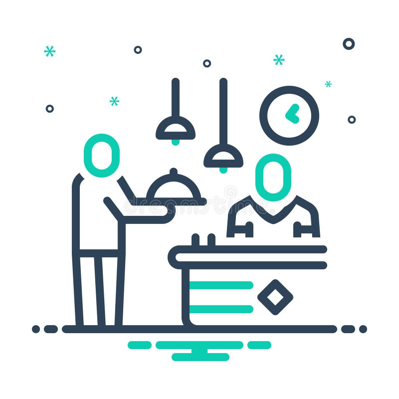 Mix Icon for Serve, Waiter and Bellboy Stock Vector - Illustration of bellboy, logo: 317353673