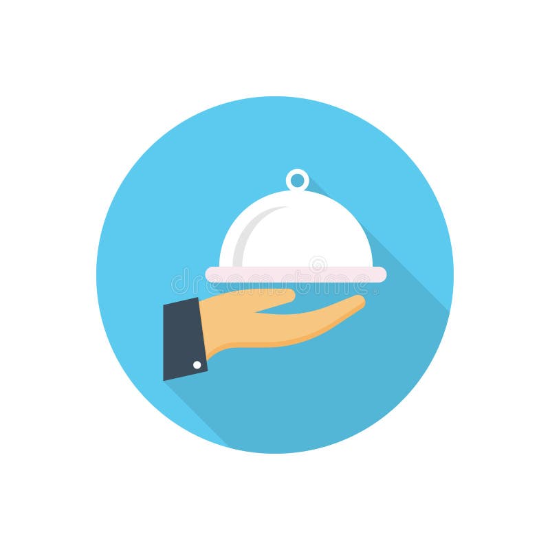 Serve Vector Glyph Flat Icon Stock Vector - Illustration of meal ...