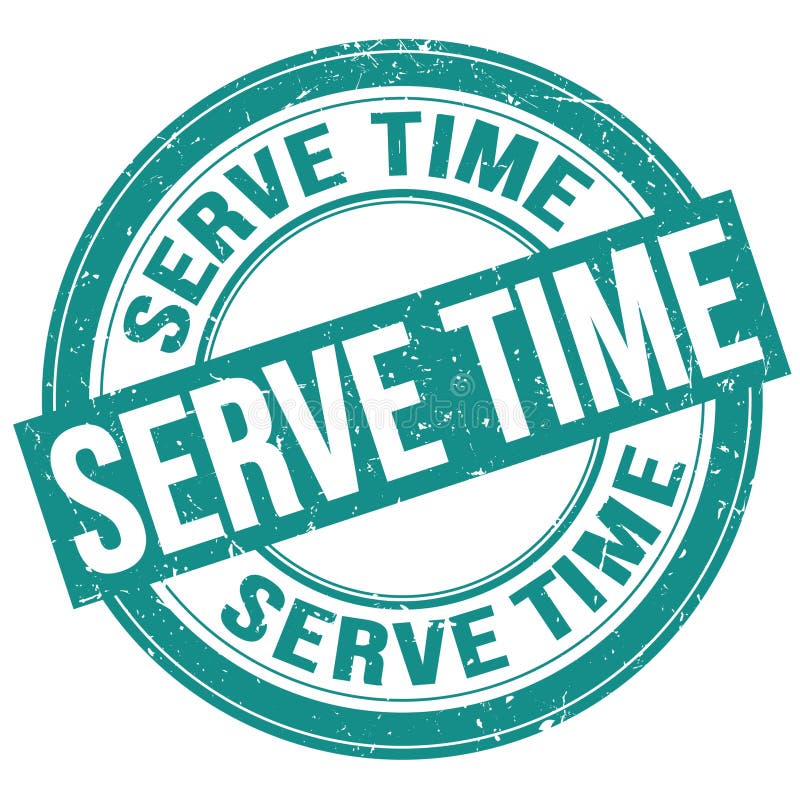Serve Time Stock Illustrations – 1,068 Serve Time Stock Illustrations ...
