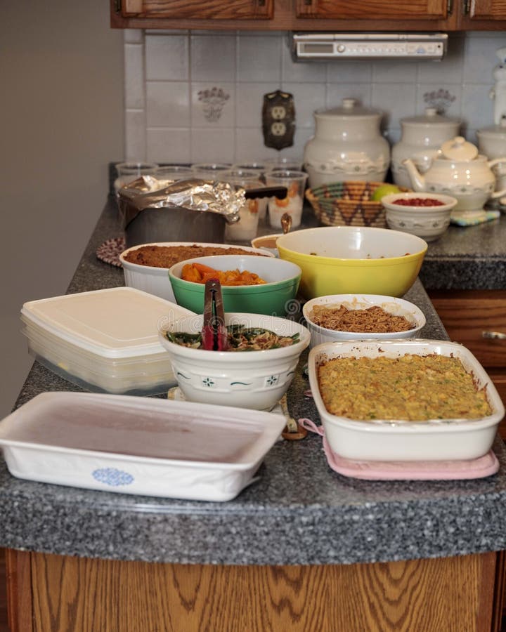 Serve Yourself Thanksgiving Dinner is Now Hot and Ready Stock Photo ...