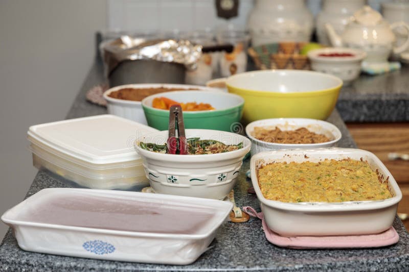 Serve Yourself Thanksgiving Dinner is Now Hot and Ready Stock Photo ...
