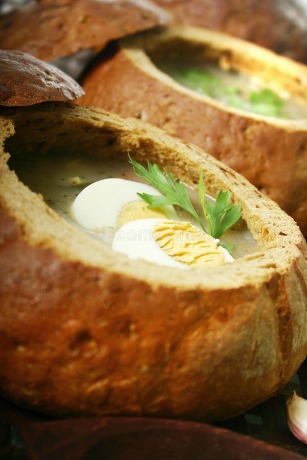 Served in bread stock photo. Image of dinner, loaf, restaurant - 1034550