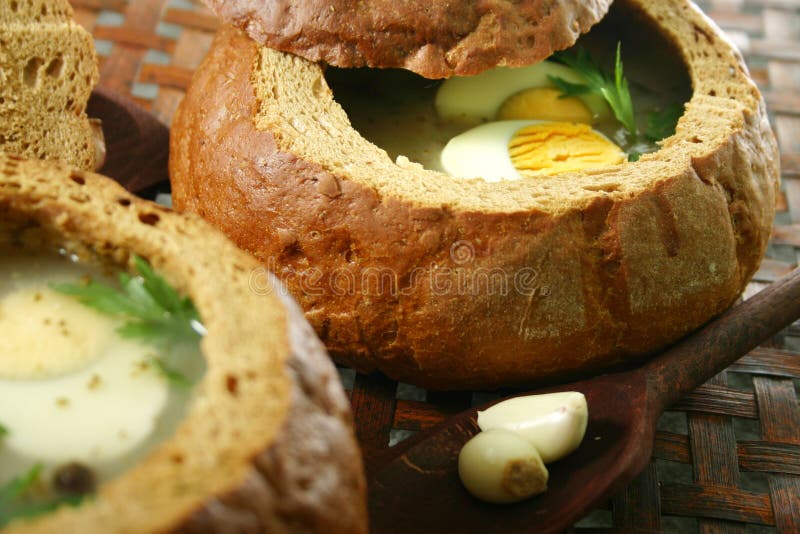 Served in bread stock photo. Image of dinner, loaf, restaurant - 1034550