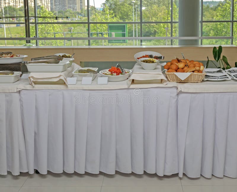 Buffet Table Food stock photo. Image of dish, warmer - 211464900