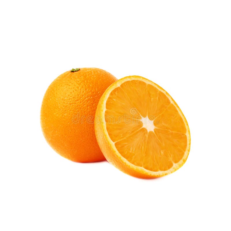 Served Orange Fruit Composition Isolated Over the Stock Image - Image ...