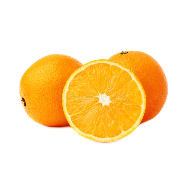 Served Orange Fruit Composition Isolated Over the Stock Image - Image ...