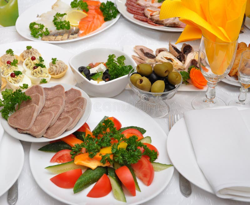 Served table stock image. Image of serviette, breakfast - 7048913