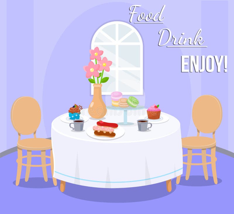 Table Desserts Stock Illustrations – 1,638 Table Desserts Stock ...