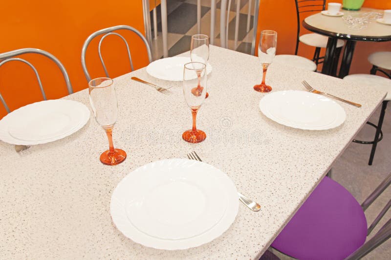 Served table stock image. Image of garnish, decoration - 31699627