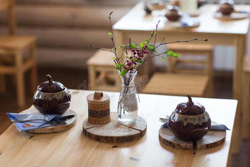 Served Table the Russian Style. Stock Photo - Image of easter ...