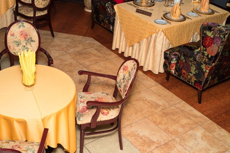 Served Tables at Cafe or Restaurant Stock Photo - Image of hang, chill ...