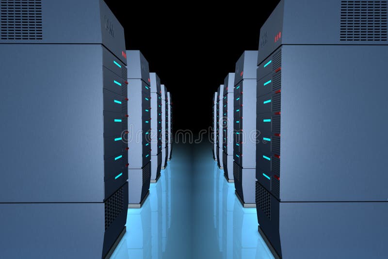 Cloud Computing Cartoon Concept Stock Vector - Illustration of ...