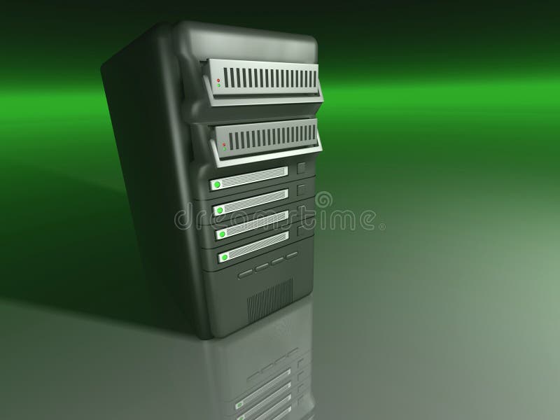 Server stock illustration. Illustration of computer, network - 1574643