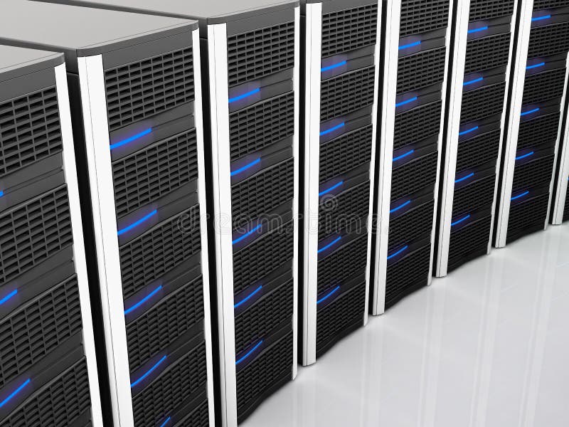Server 3d stock illustration. Illustration of internet - 18116687