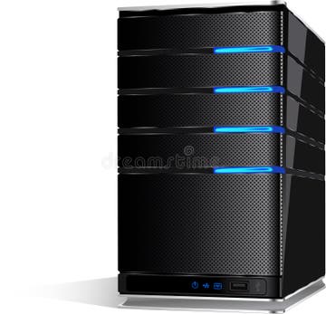 Server stock vector. Illustration of power, modern, generated - 9236199