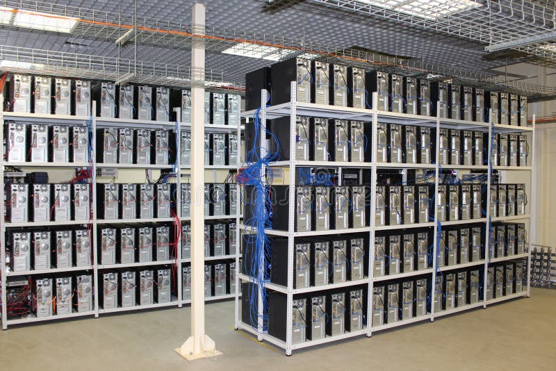 Server Blocks on the Racks of the Data Center Stock Image - Image of ...