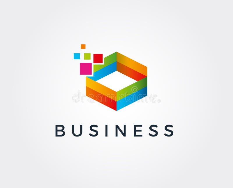 Minimal Server Box Logo Template - Vector Illustration Stock Vector ...