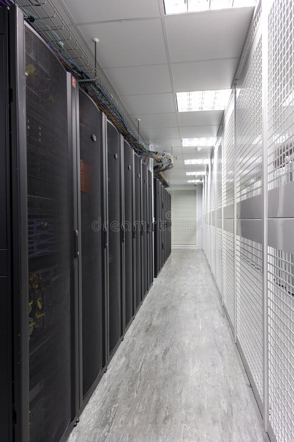 Server Cabinets in a Data Centre Stock Image - Image of tech, power ...