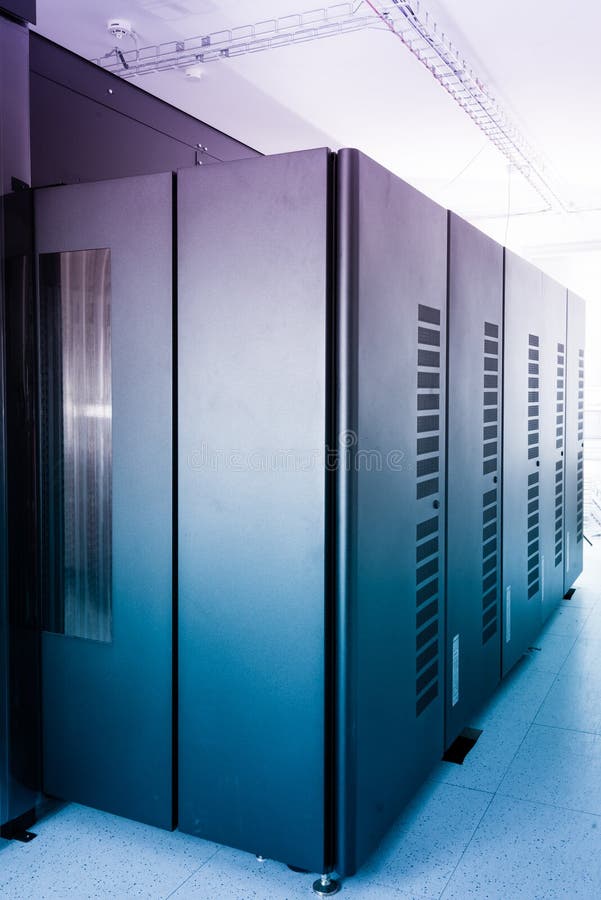 Server Cabinets Inside Data Center Room Stock Photo - Image of ...
