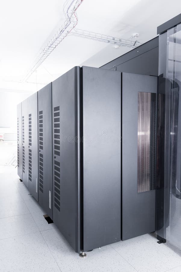 Server Cabinets Inside Data Center Room Stock Image - Image of rack ...