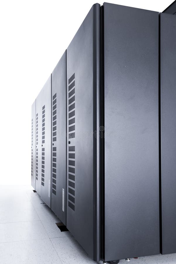 Server Cabinets Inside Data Center Room Stock Photo - Image of learning ...