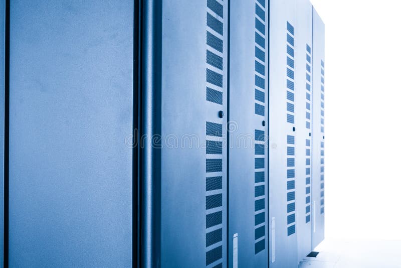Server Cabinets Inside Data Center Room Stock Image - Image of ...