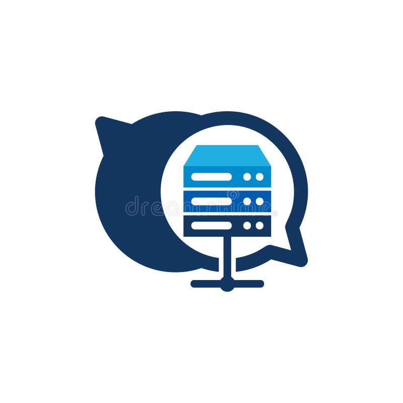 Talk Server Logo Icon Design Stock Illustration - Illustration of ...