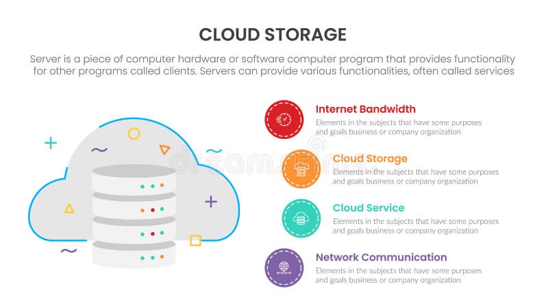 Server Cloud Storage Database Infographic Concept for Slide ...