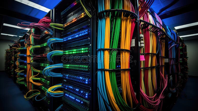 Server coax cable stock illustration. Illustration of reliability ...