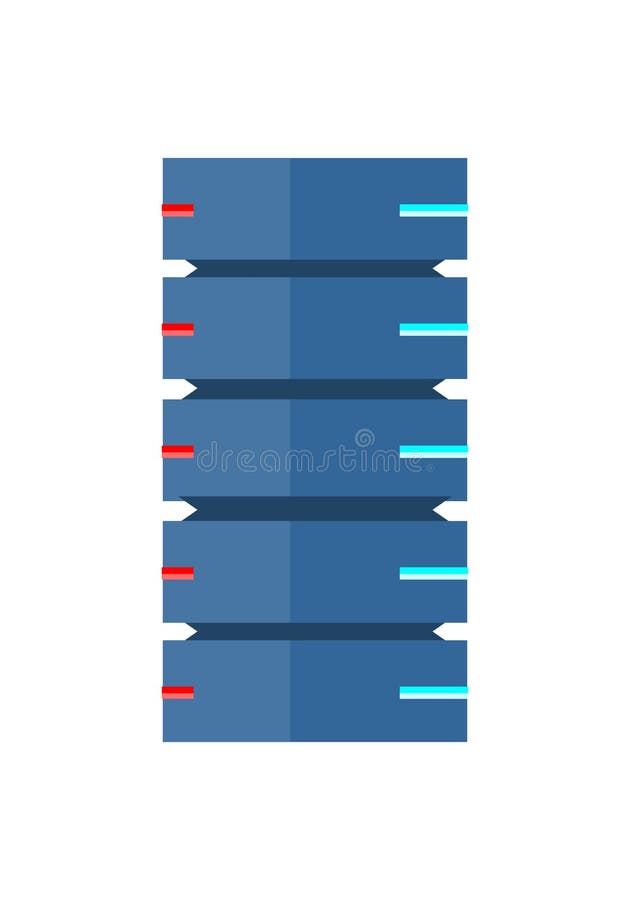 Blue servers stock illustration. Illustration of hardware - 1866047