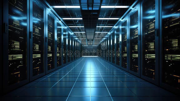 Server data center light stock illustration. Illustration of shadow ...