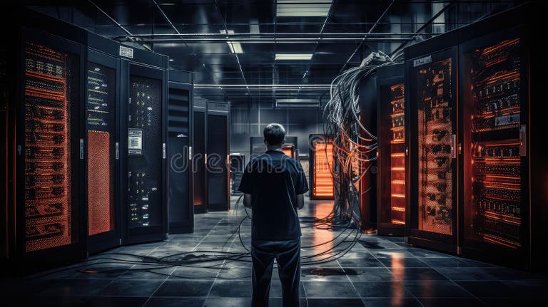 Server Data Center Outage Ai Stock Illustrations – 35 Server Data ...