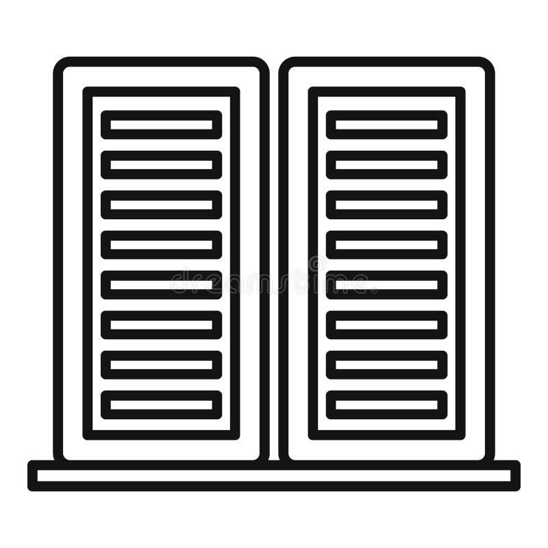 Ai Server Rack Icon, Outline Style Stock Vector - Illustration of ...