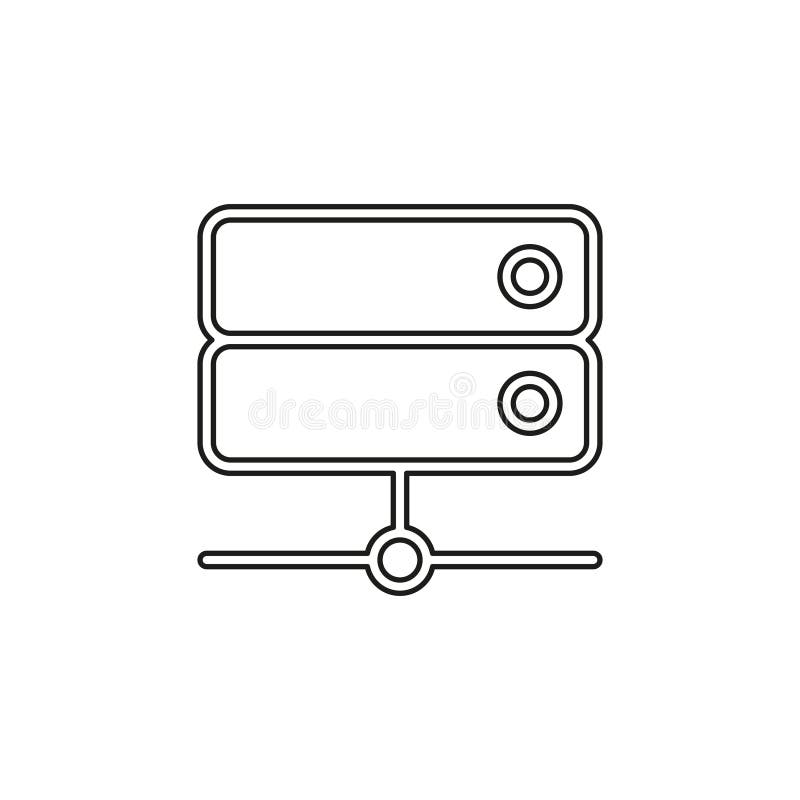 Server Data Racks - Computer Storage Icon Stock Vector - Illustration ...