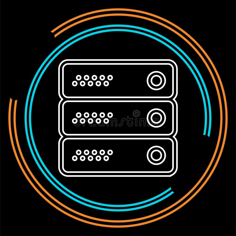 Server Data Racks Illustration - Computer Storage Stock Illustration ...