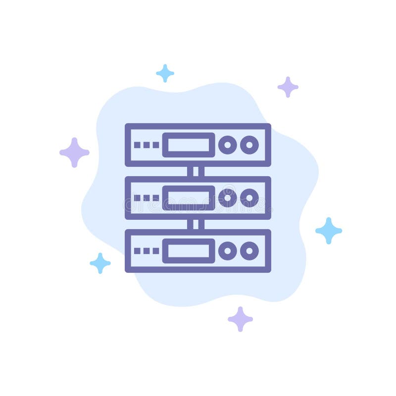 Server, Data, Storage, Cloud, Files Blue Icon on Abstract Cloud ... Server, Data, Storage, Cloud, Files Blue Icon on Abstract Cloud ...