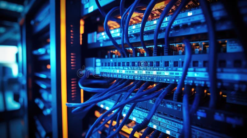 Server data switch stock illustration. Illustration of configuration ...