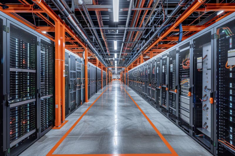 Server in Datacenter. Cloud Computing Data Storage Stock Photo - Image ...
