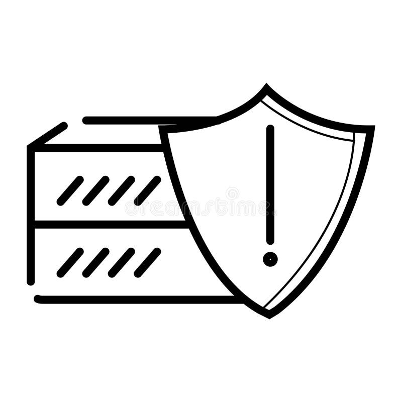 Server defender stock vector. Illustration of network - 12307320