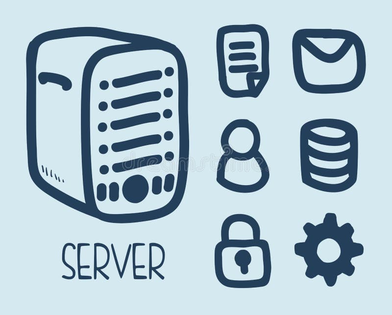 Server design stock vector. Illustration of networking - 44958350