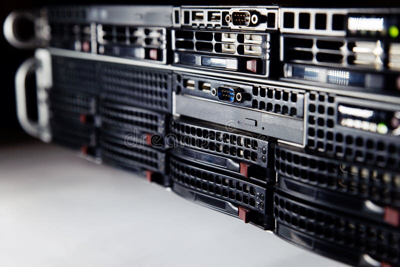 Server Di Rete in Un Affare Del Fondo L'it Del Centro Dati Immagine ...