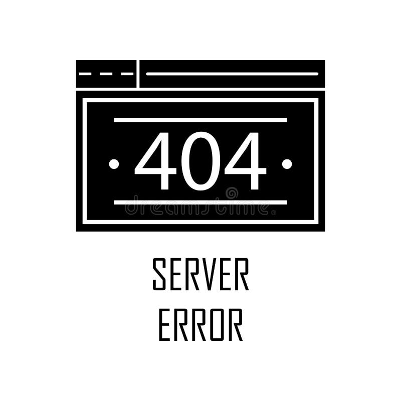 Server Error Multi Color Style Icon. Simple Glyph, Flat Vector of Web ...