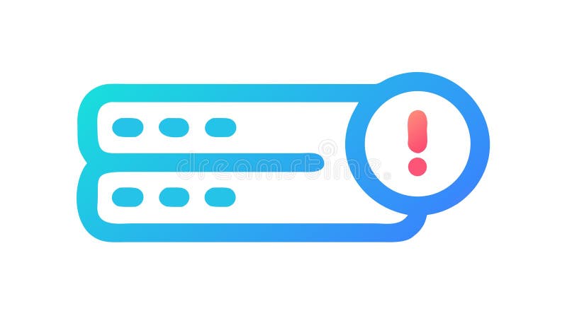 Server Error Icon, Vector Design Generative AI Stock Vector ...