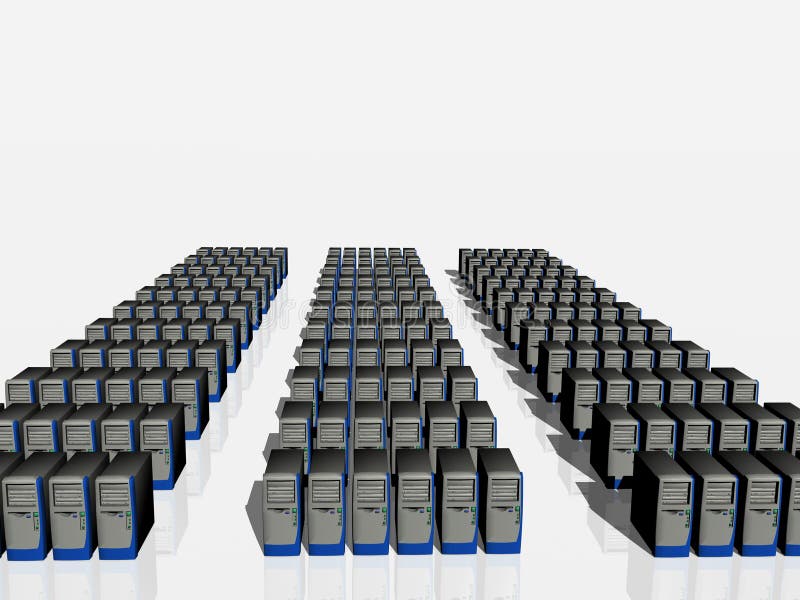 Server farm stock vector. Illustration of center, black - 4492630