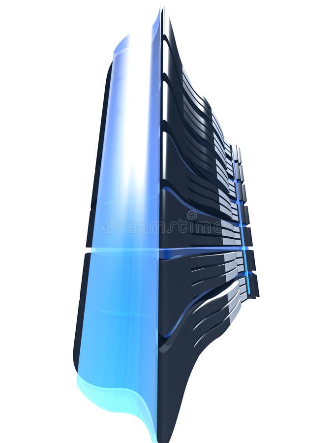 Server farm blue stock illustration. Illustration of support - 2583731