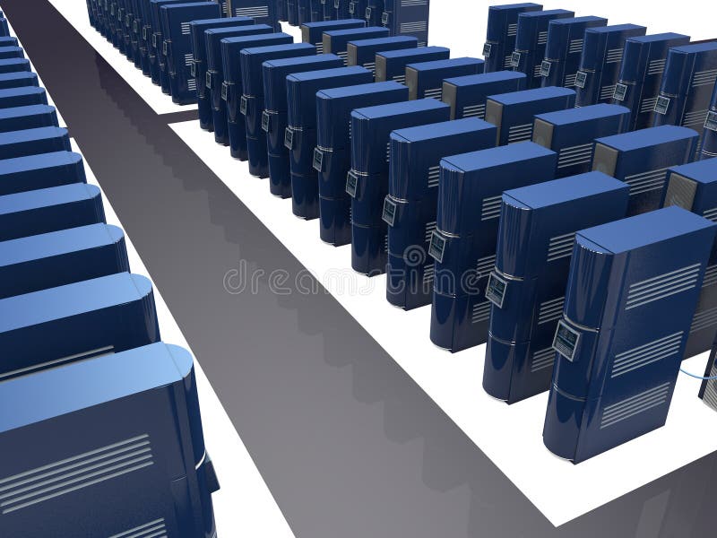 Server Farm stock illustration. Illustration of network - 53480149