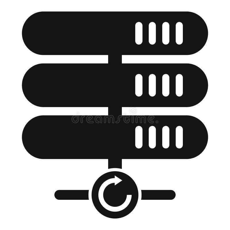 Cloud File Storage Icon, Simple Style Stock Vector - Illustration of ...