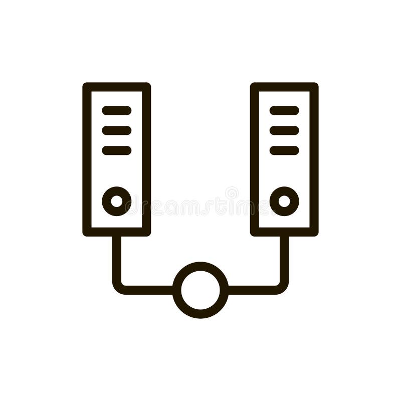 Server flat icon stock vector. Illustration of cloud - 102673498